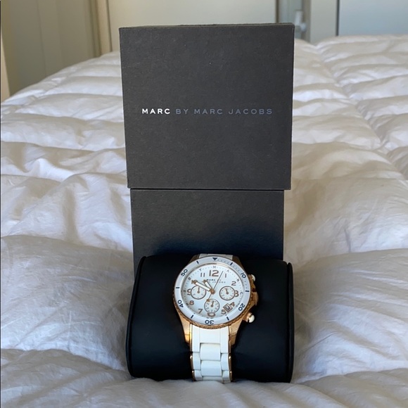 Marc Jacobs | Accessories | Marc Jacobs White Silicone Stainless Steel ...